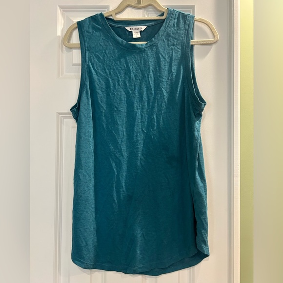 Athleta | Tops | Athleta Breezy Tank In Ocean Blue L | Poshmark